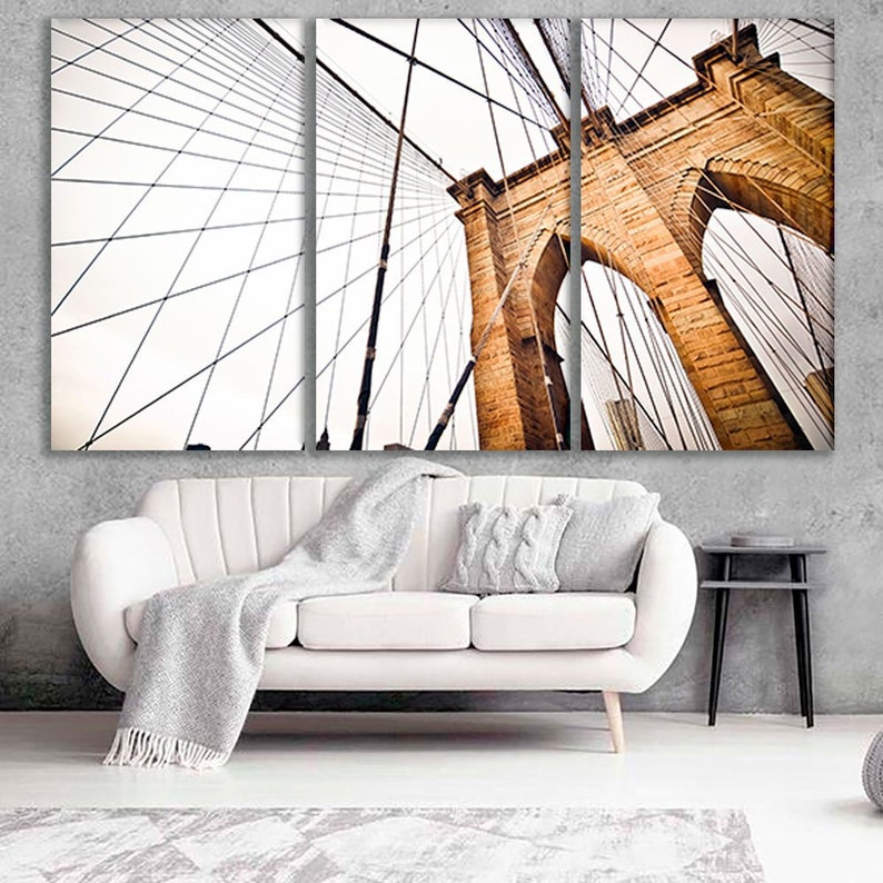 New York City New York Bridge New York poster Brooklyn Bridge | Etsy