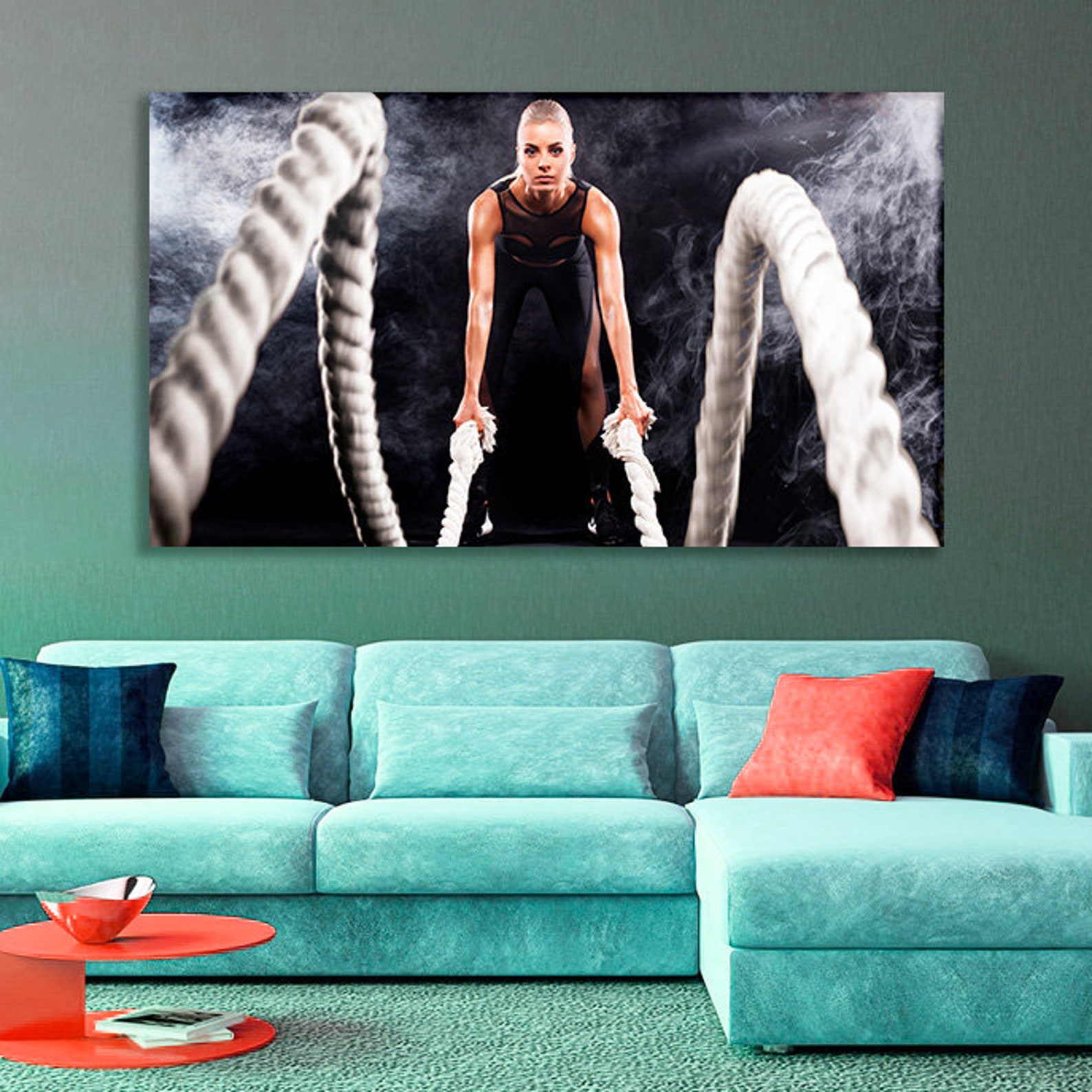 Canvas Set of Gym Gym Wall Art Gym Canvas Gym Wall Decor Sport | Etsy