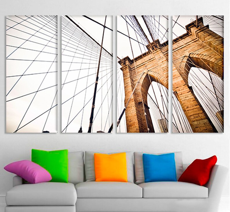 New York City New York Bridge New York poster Brooklyn Bridge | Etsy