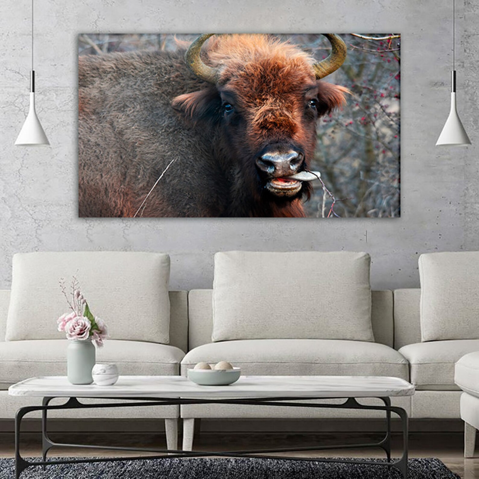 Bison Wall Art Bison Decor Bison Art Bison Canvas Bison Photo - Etsy