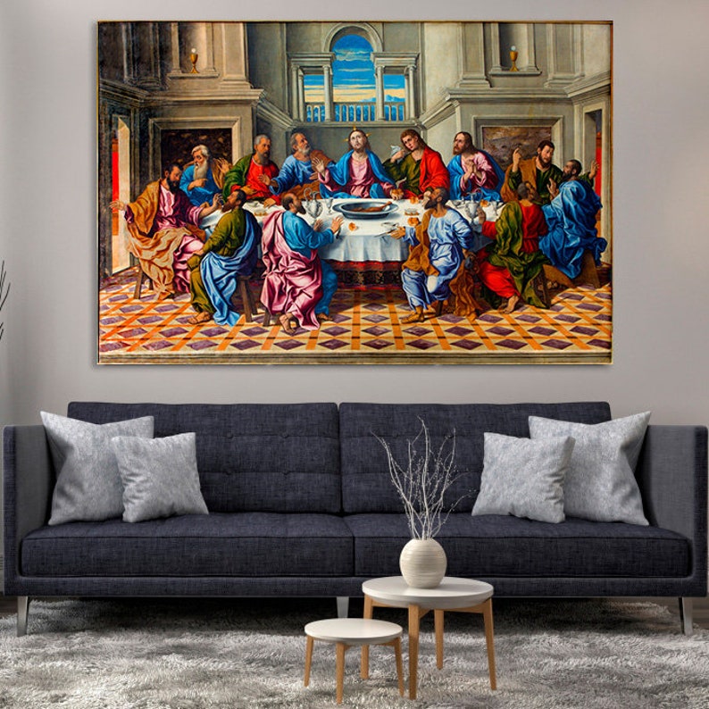 Last Supper Canvas Art Last Supper Wall Art Last Supper - Etsy