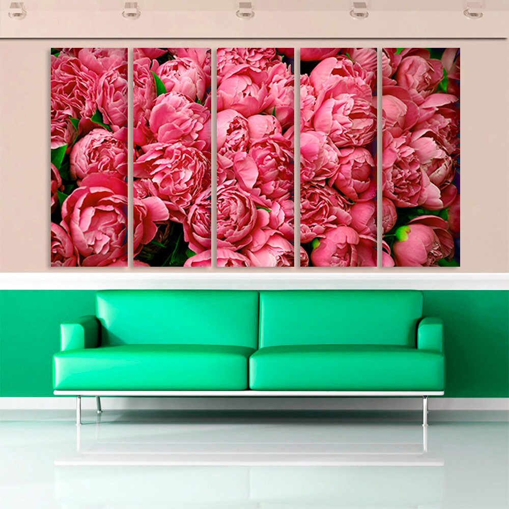 Peonies Print Peonies Wall Art Peonies Canvas Peonies Photo | Etsy