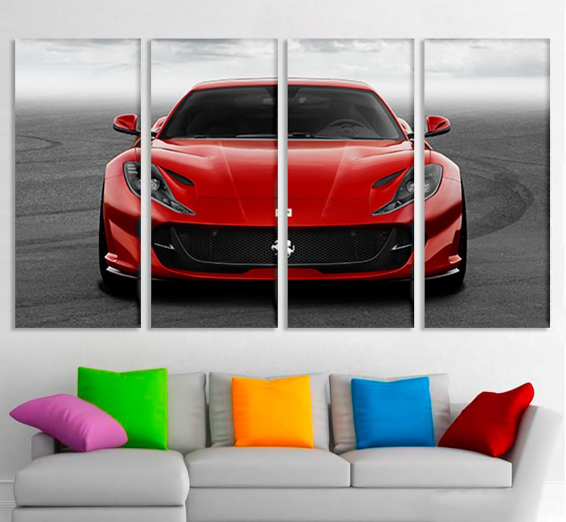 Ferrari Canvas Art Ferrari Wall Art Ferrari Poster Ferrari - Etsy