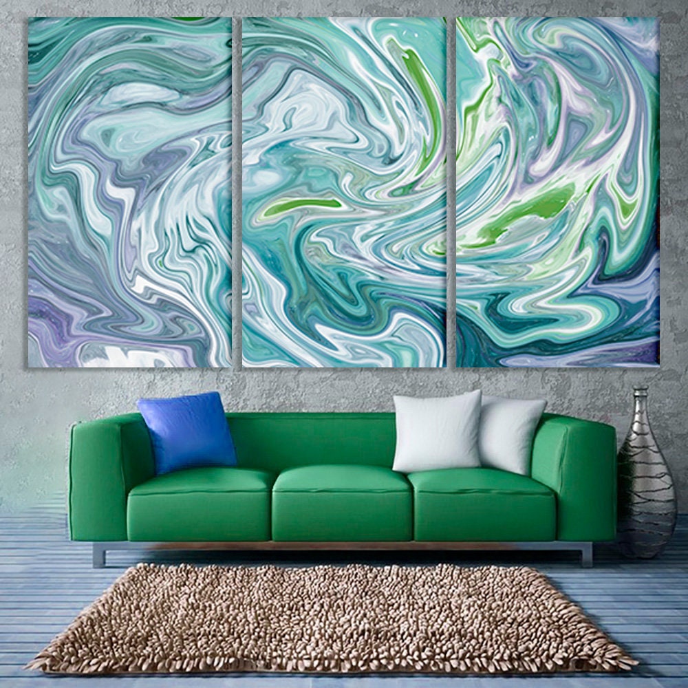 Abstract Canvas Print Abstract Wall Art Marble Canvas Print | Etsy