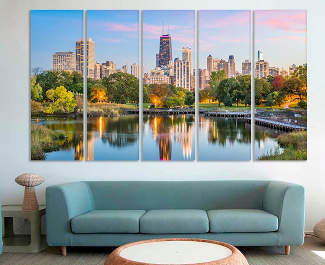 Chicago Wall Art Chicago Print Chicago Art Chicago Canvas | Etsy