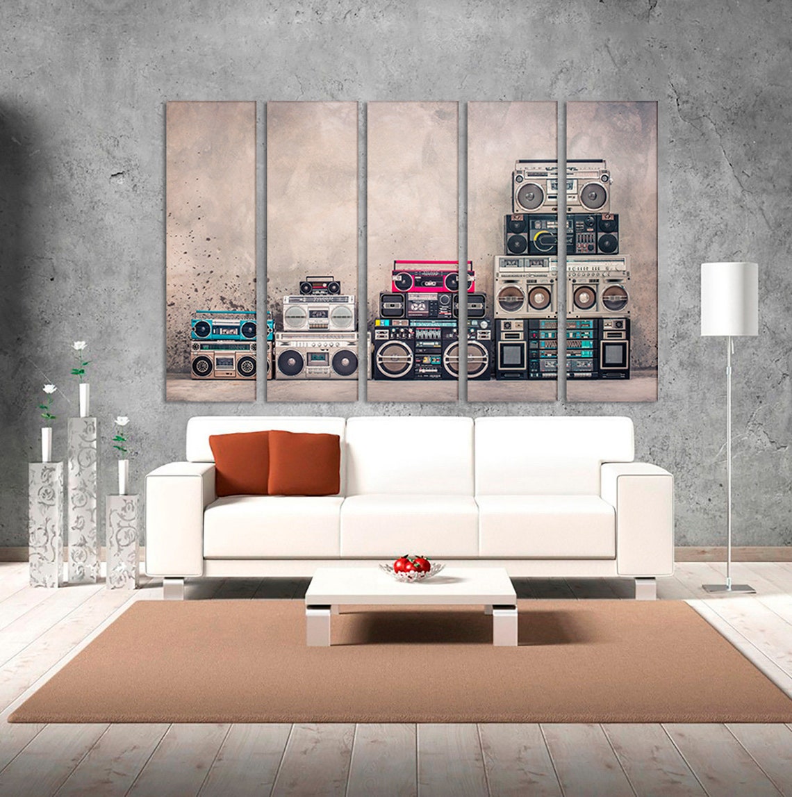 Vintage Boombox of the 80s Boombox Music Canvas Dancer - Etsy