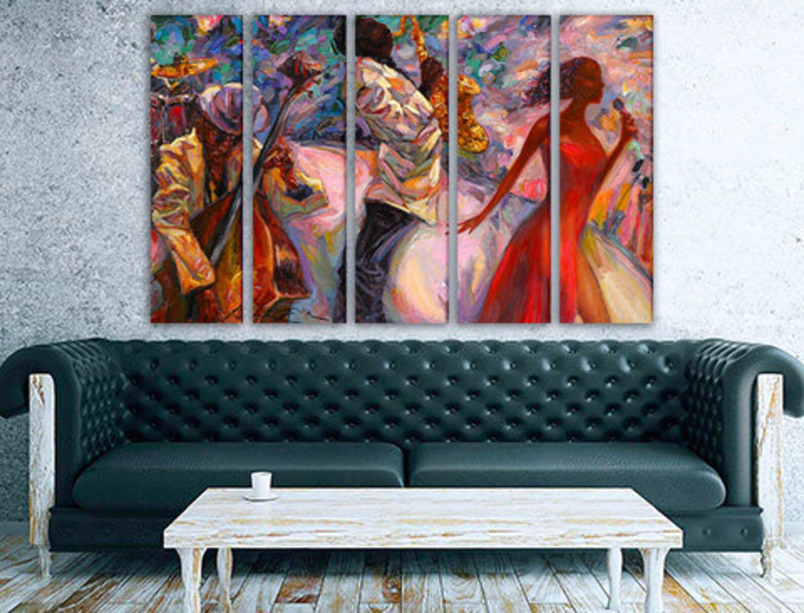 Jazz Poster Musique toile mur dart Peinture sur toile Toile | Etsy