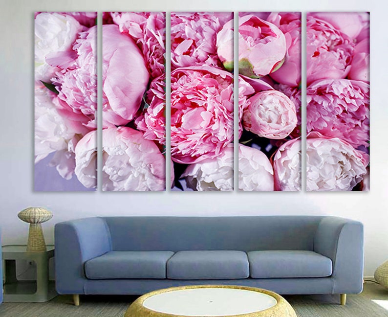 Peony Art Peonies Print Peonies Wall Art Peonies Canvas | Etsy