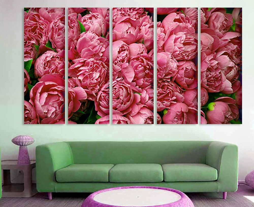 Peonies Print Peonies Wall Art Peonies Canvas Peonies Photo | Etsy