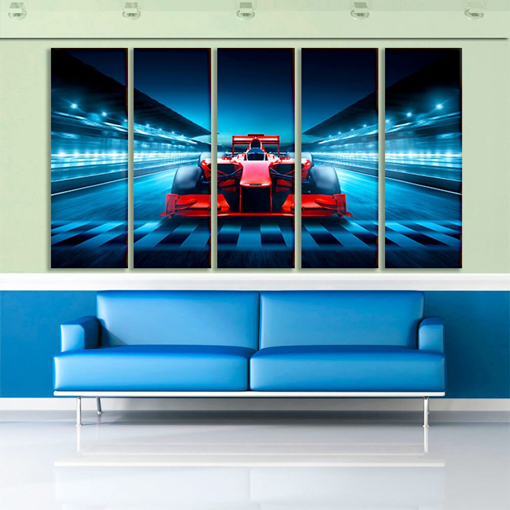Canvases set of formula Formula 1 canvas Formula 1 wall art | Etsy