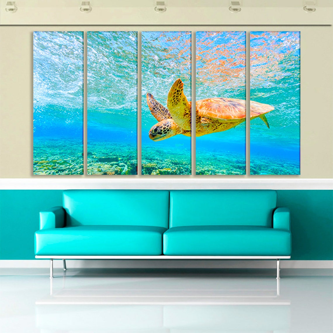 Turtle print Turtle home decor Turtle pictures Sea photo | Etsy