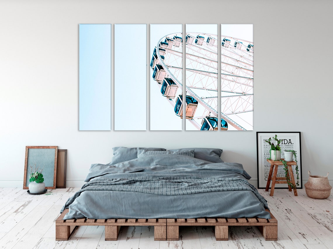 Ferris Wheel Canvas Ferris Wheel Wall Art Ferris Wheel Print | Etsy