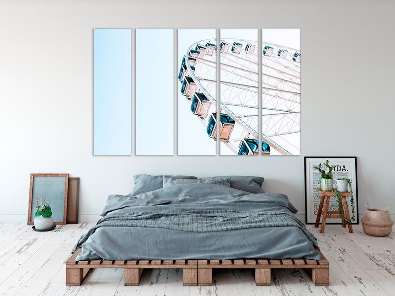 Ferris Wheel Canvas Ferris Wheel Wall Art Ferris Wheel Print | Etsy