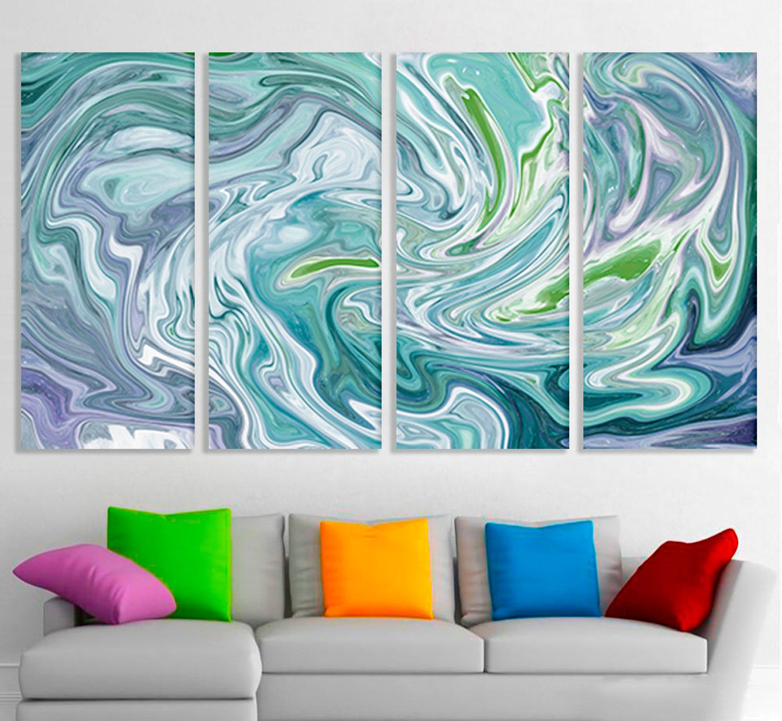 Abstract Canvas Print Abstract Wall Art Marble Canvas Print | Etsy