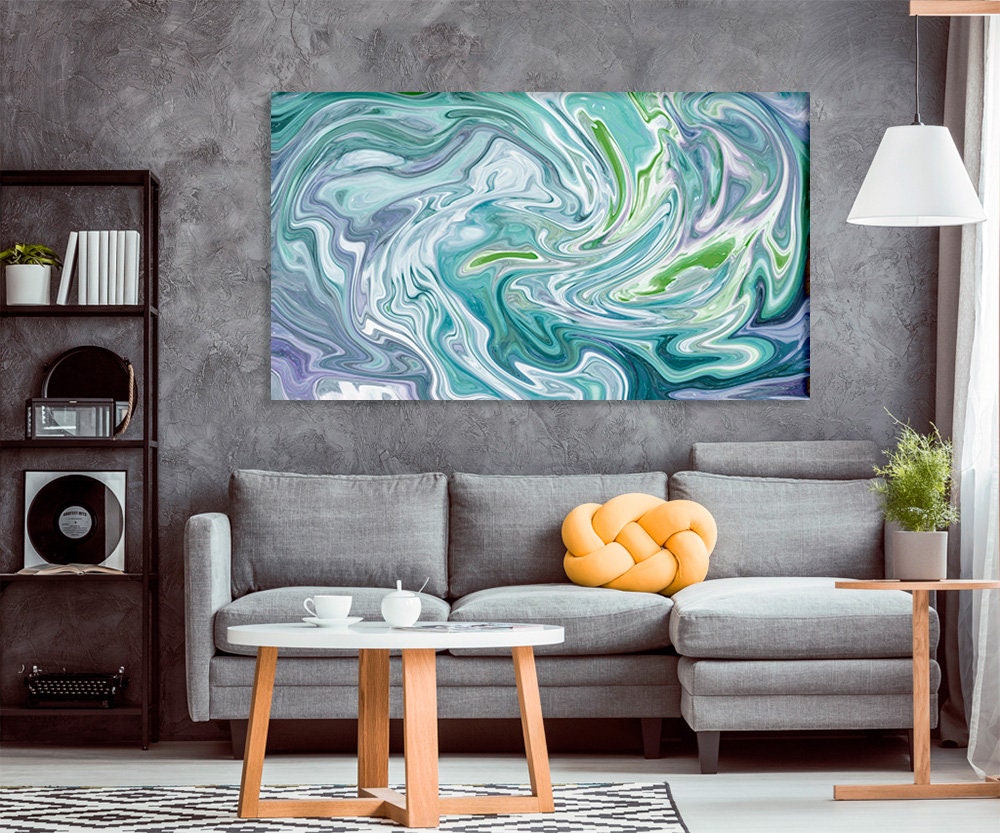 Abstract Canvas Print Abstract Wall Art Marble Canvas Print | Etsy