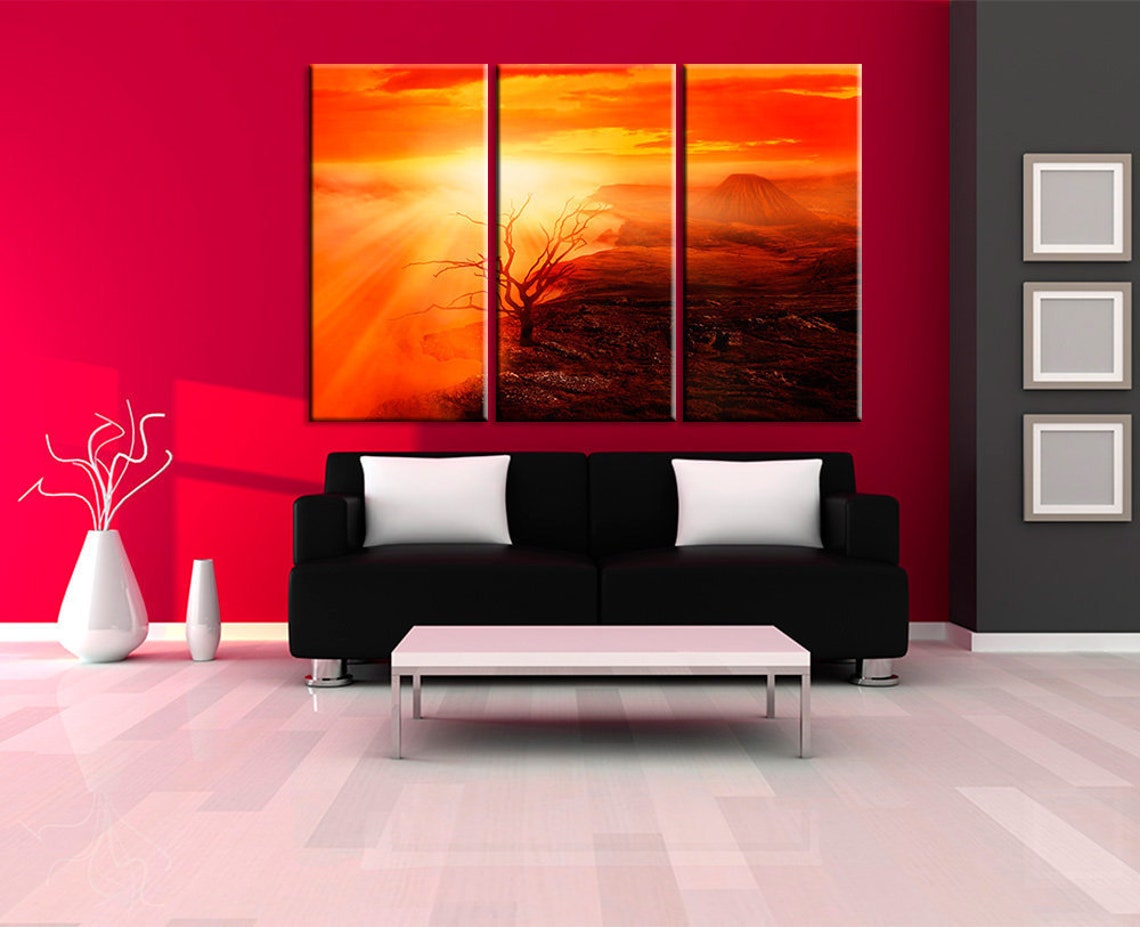 Sunset Wall Art Sunset on Canvas Print Landscape Photography - Etsy