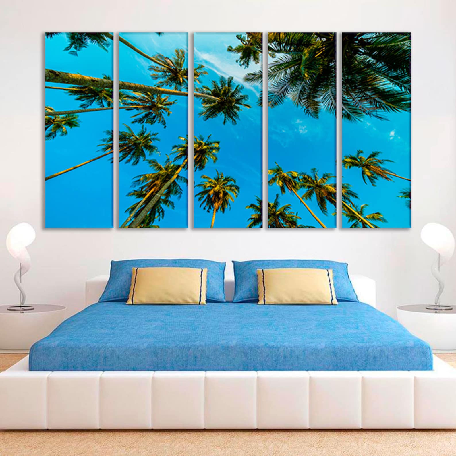 Canvas Set of Palm Palm Trees Prints Palm Wall Art Palm Trees - Etsy
