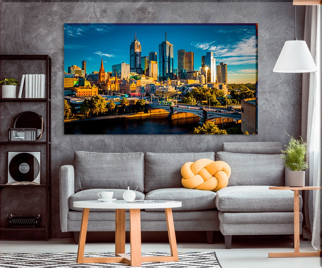Melbourne Wall Art Melbourne Art Melbourne Decor Melbourne | Etsy