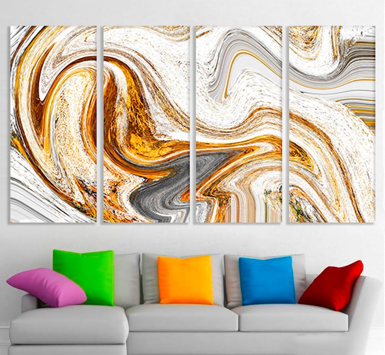 Marble Poster Marble Wall Art Canvas Wall Art Marble Art | Etsy