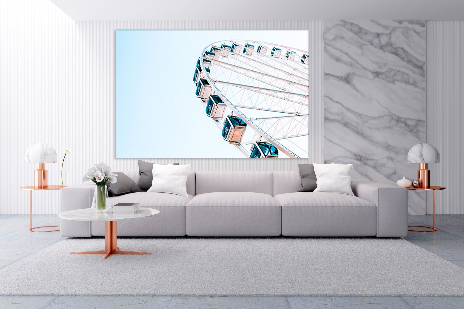 Ferris Wheel Canvas Ferris Wheel Wall Art Ferris Wheel Print | Etsy