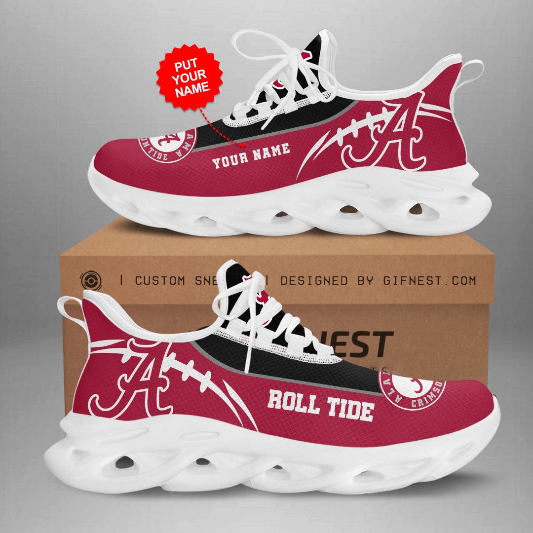 Alabama Crimson Tide Max Soul Sneakers Custom for Fans MS374 - Etsy