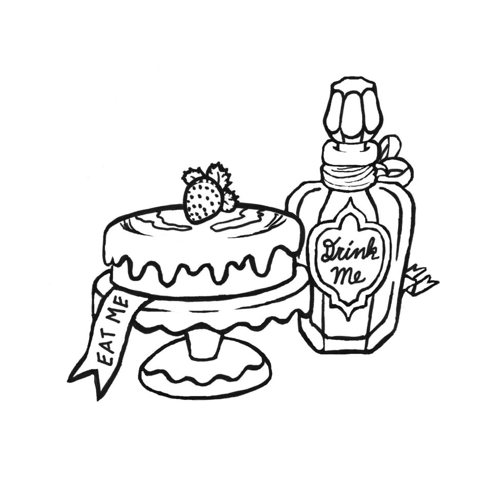 Eat Me Drink Me Commercial License Alice In Wonderland Svg Png