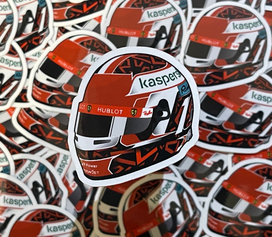 Leclerc Charles Helmet Sticker Digital Art Vinyl Sticker - Etsy