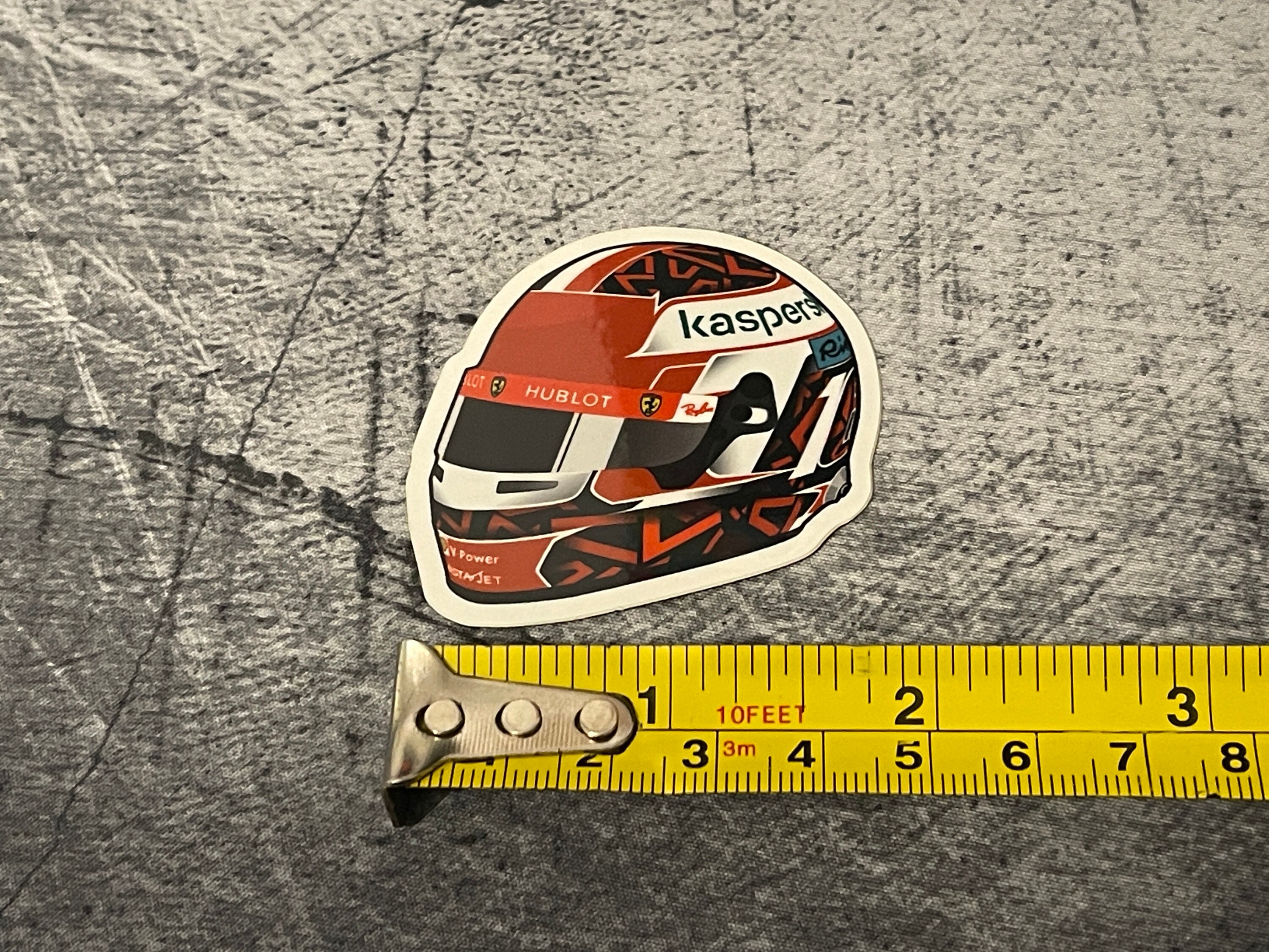 Leclerc Charles Helmet Sticker Digital Art Vinyl Sticker - Etsy