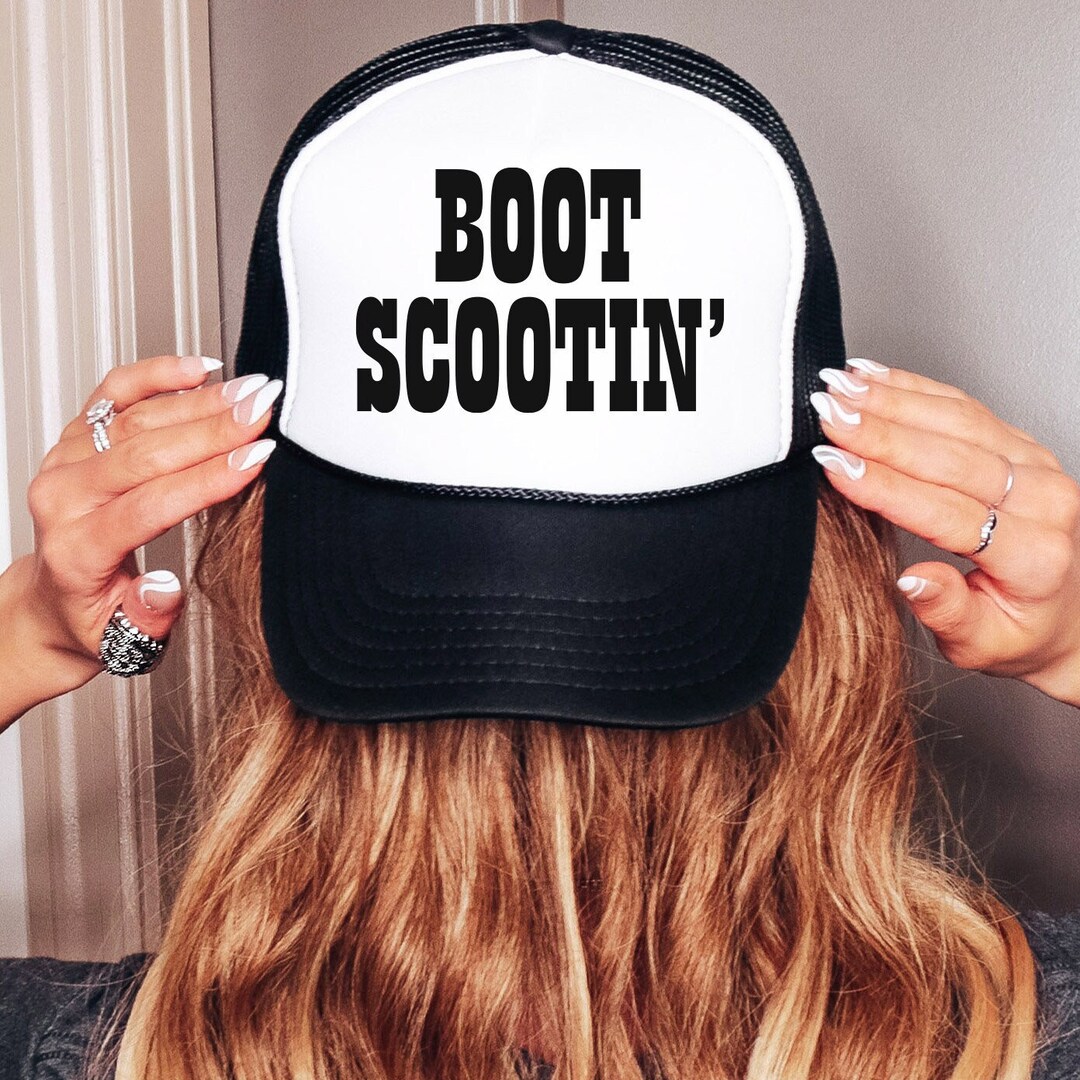 Boot Scootin' Foam Trucker Cap, Cute Trucker Hat, Cowgirl Truck Hat ...