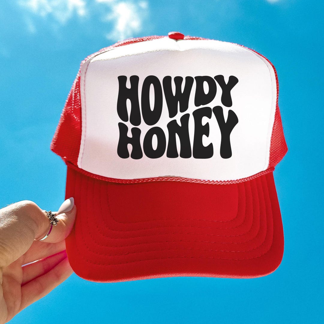 Howdy Honey Trucker Cap, Cute Trucker Hat, Summer Truck Hat, Funny ...