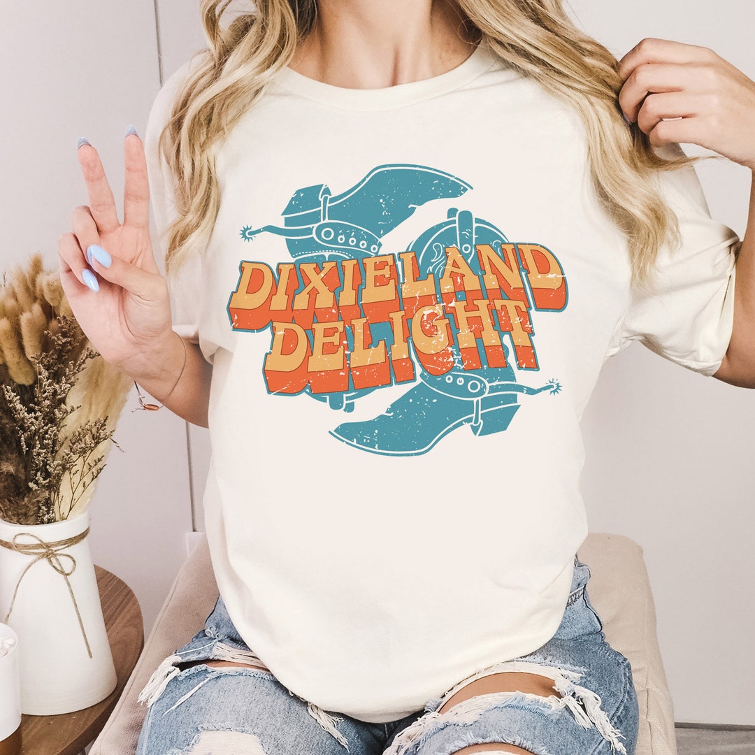 Dixieland Delight Unisex Tee, Cute Country Style Concert Southern ...