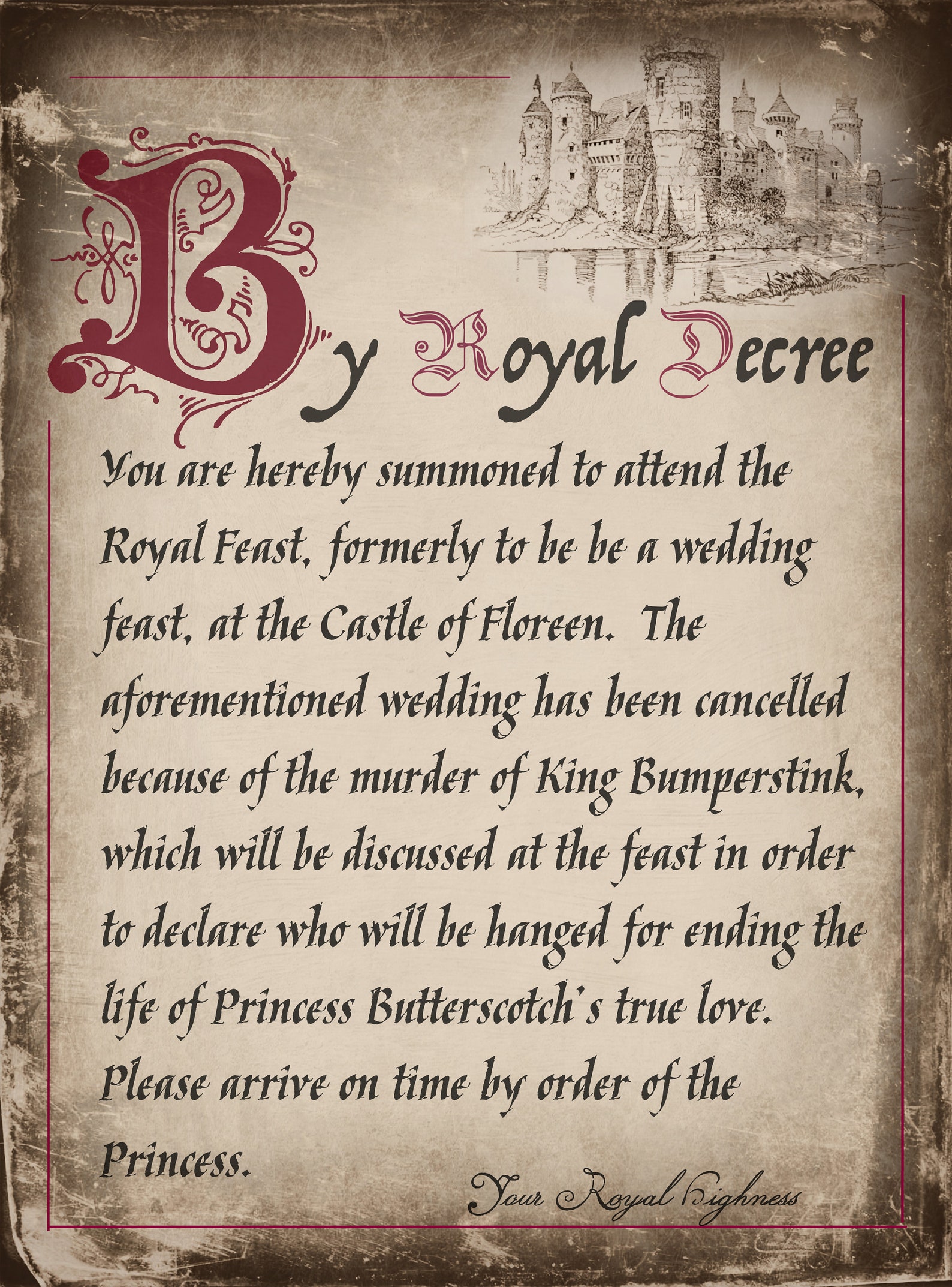 Murder Mystery Party - Who Killed the King? - Murder Mystery Dinner ...