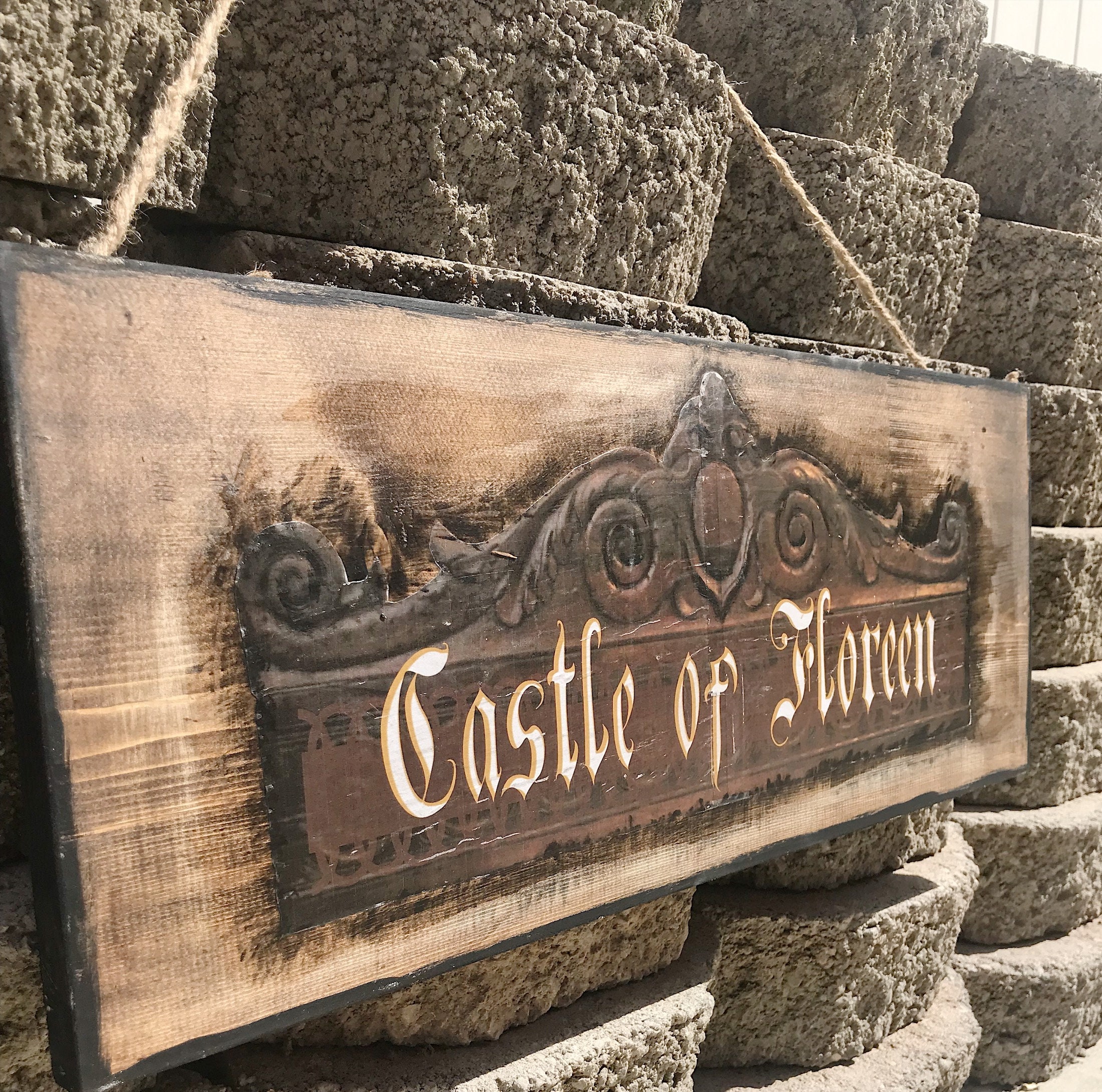 Murder Mystery Sign Printable Castle of Floreen Sign - Etsy