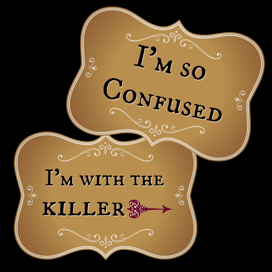 LARGE Photo Booth Party Props for the Murder Mystery Murder - Etsy