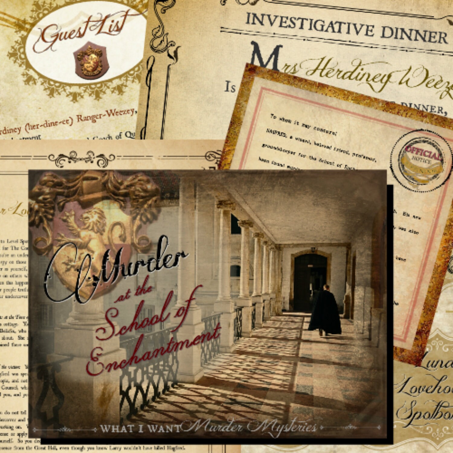Murder Mystery Party Bundle - Murder Mystery Dinner - Wizard Murder ...