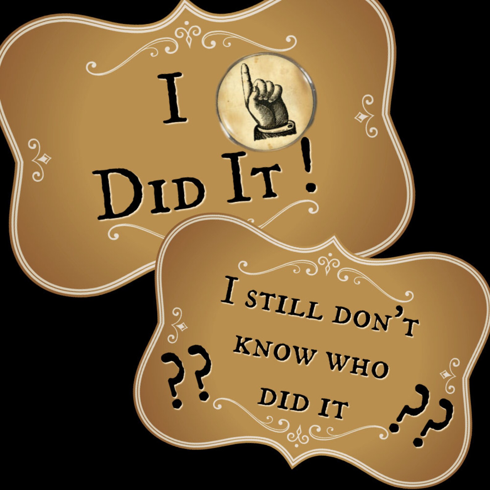 LARGE Photo Booth Party Props for the Murder Mystery - Murder Mystery ...