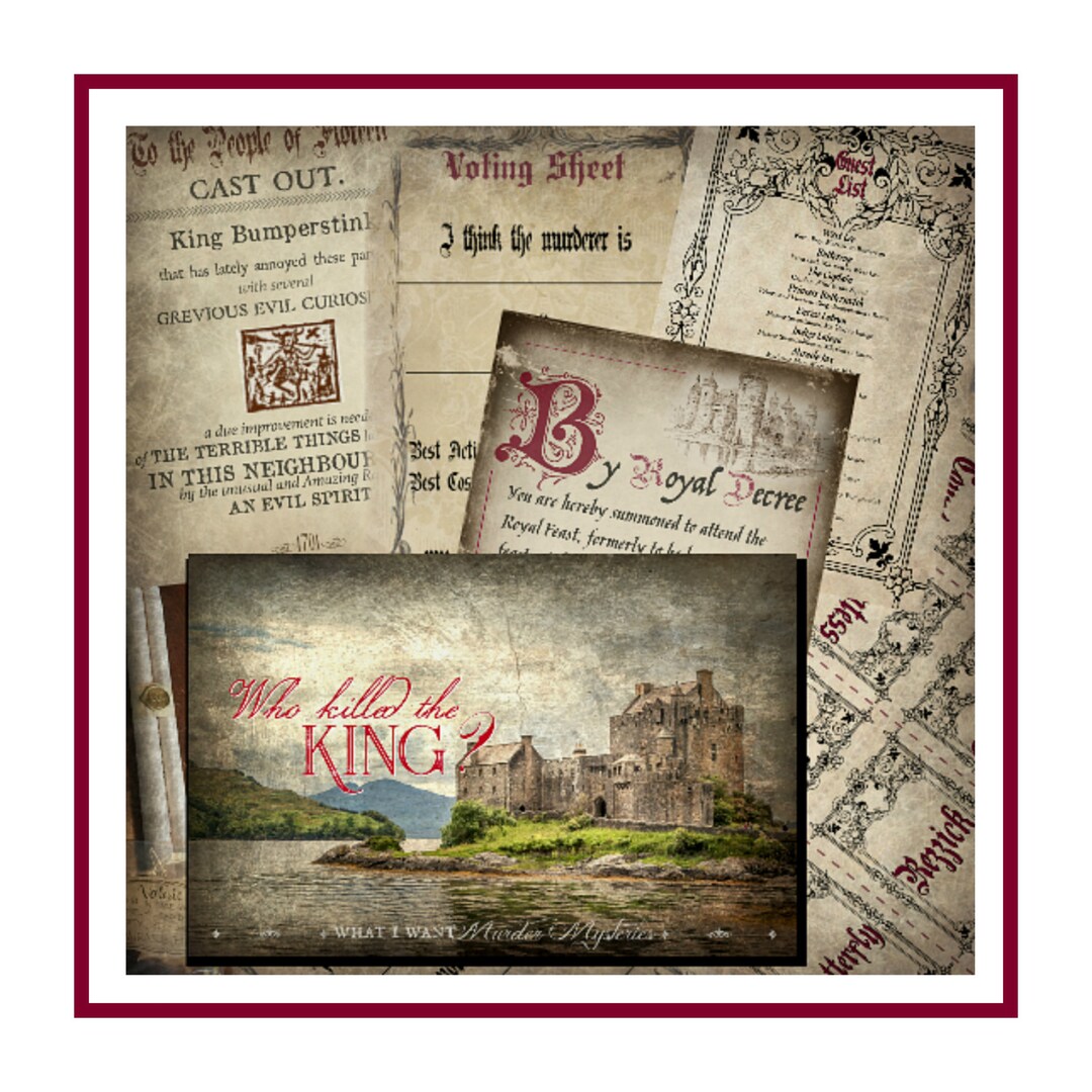 Murder Mystery Party - Who Killed the King? - Murder Mystery Dinner ...
