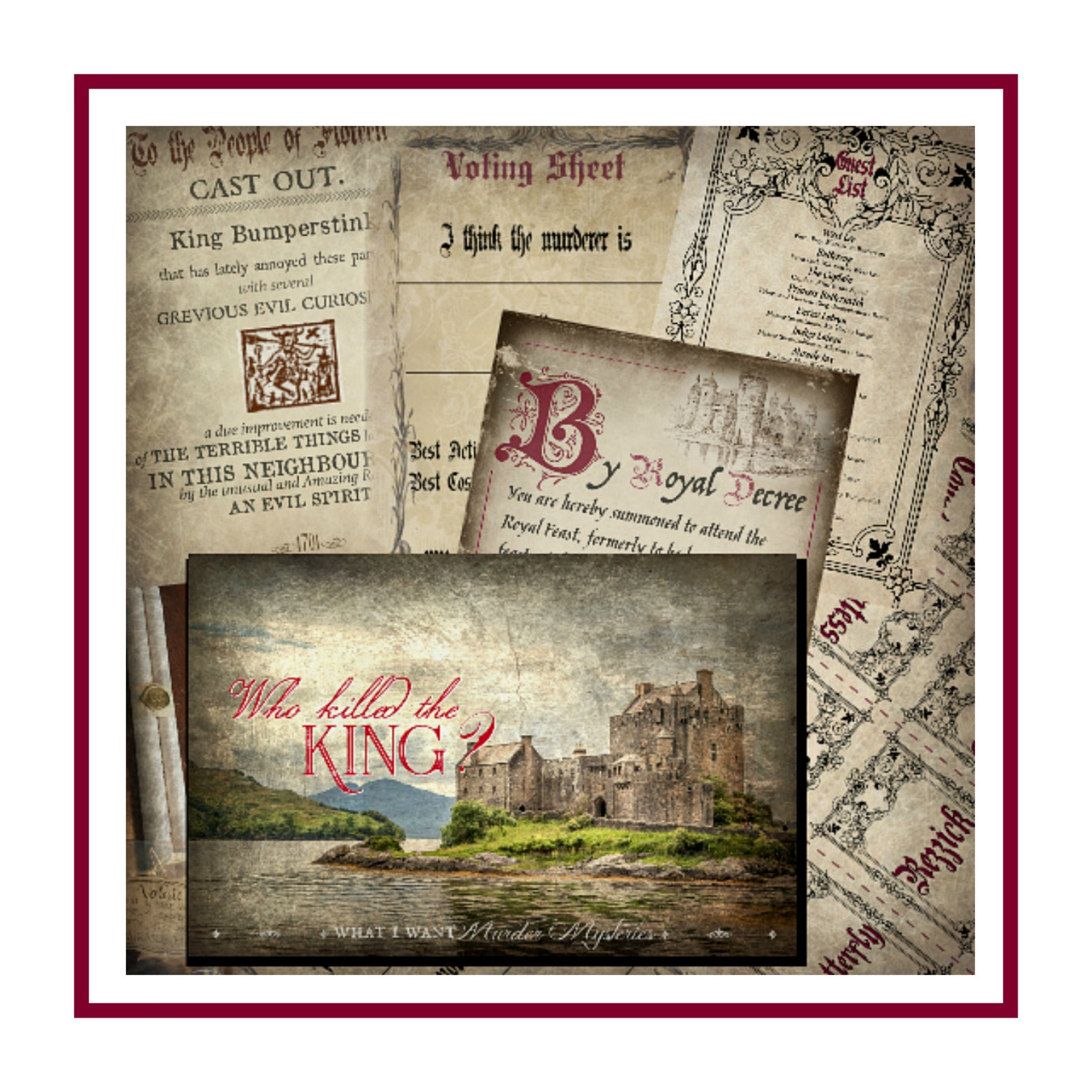 Murder Mystery Party - Who Killed the King? - Murder Mystery Dinner ...