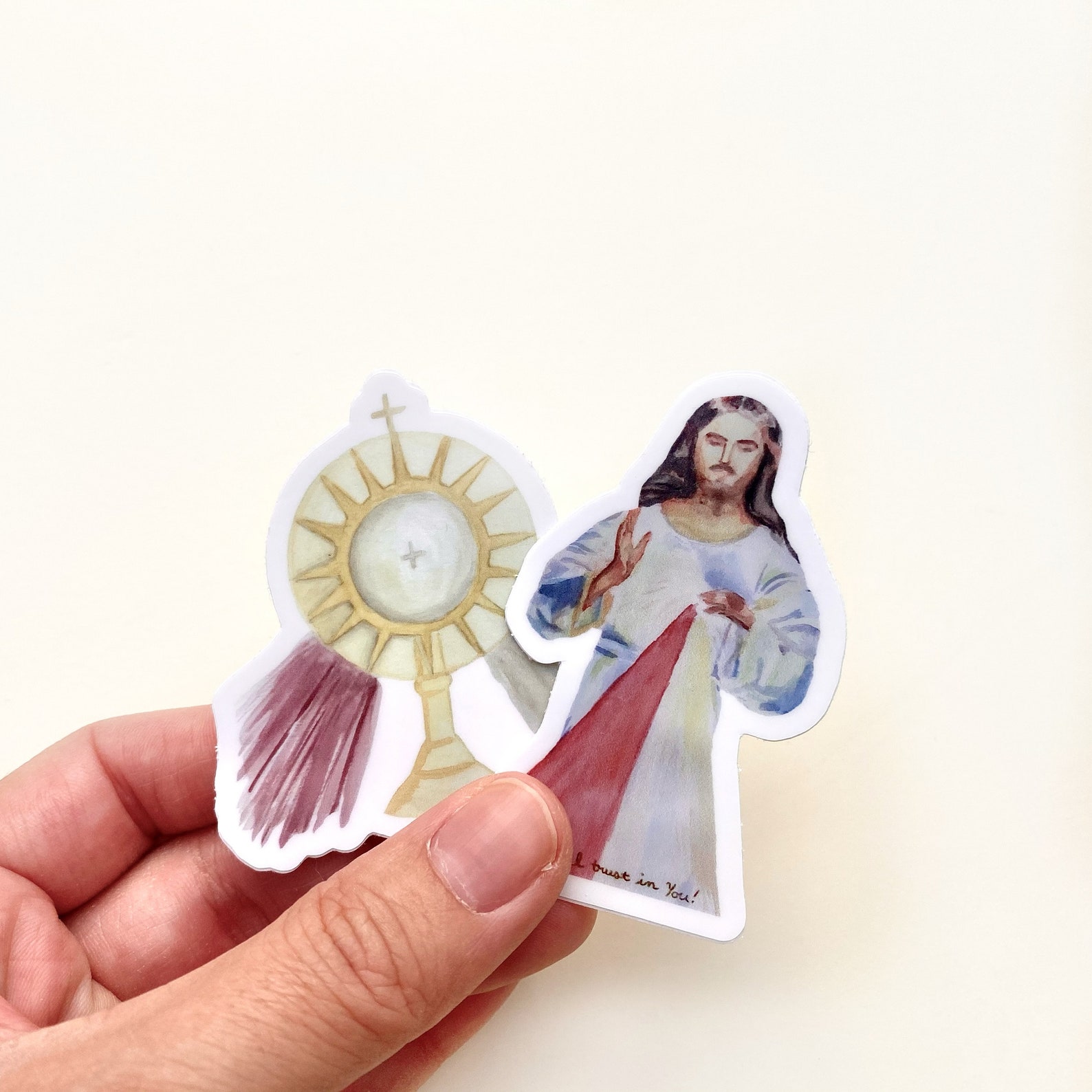 Divine Mercy Adoration Sticker, Catholic Sticker, Monstrance Decal ...