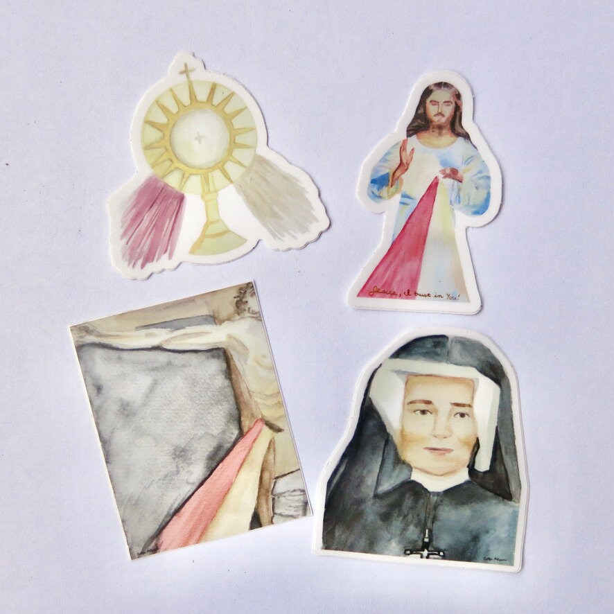 Divine Mercy Adoration Sticker, Catholic Sticker, Monstrance Decal ...