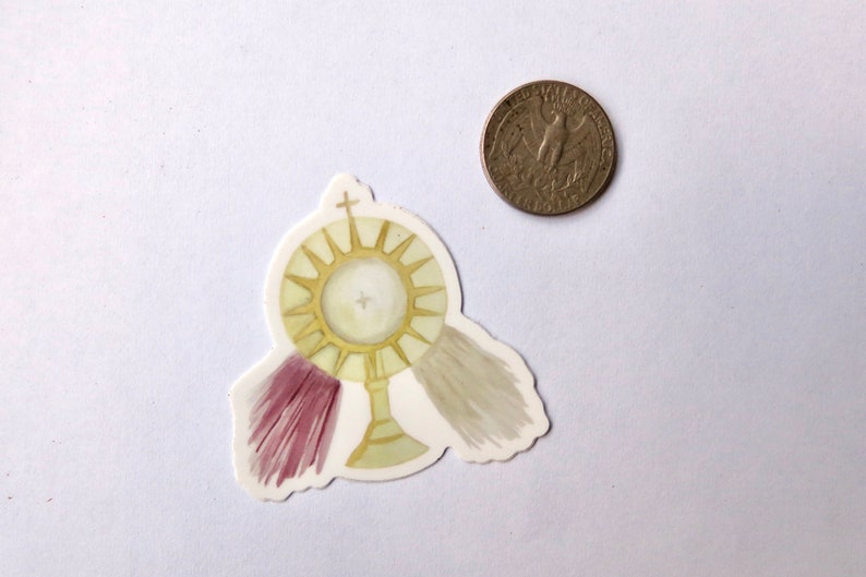 Divine Mercy Adoration Sticker, Catholic Sticker, Monstrance Decal ...