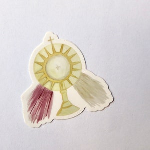 Divine Mercy Adoration Sticker, Catholic Sticker, Monstrance Decal ...