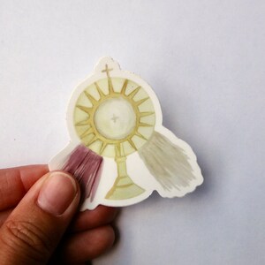 Divine Mercy Adoration Sticker, Catholic Sticker, Monstrance Decal ...