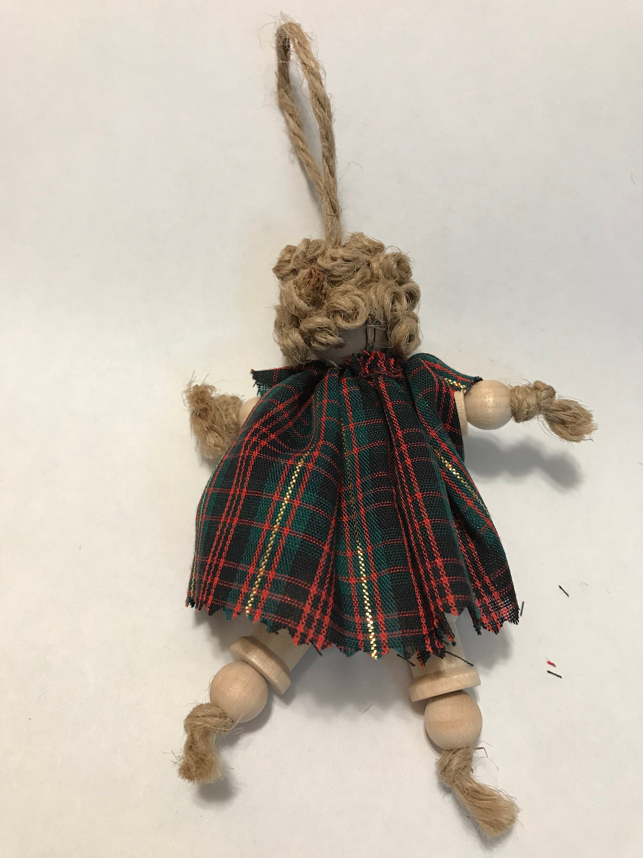 Wooden Spoolie Doll Ornament for Your Christmas Tree Old - Etsy UK