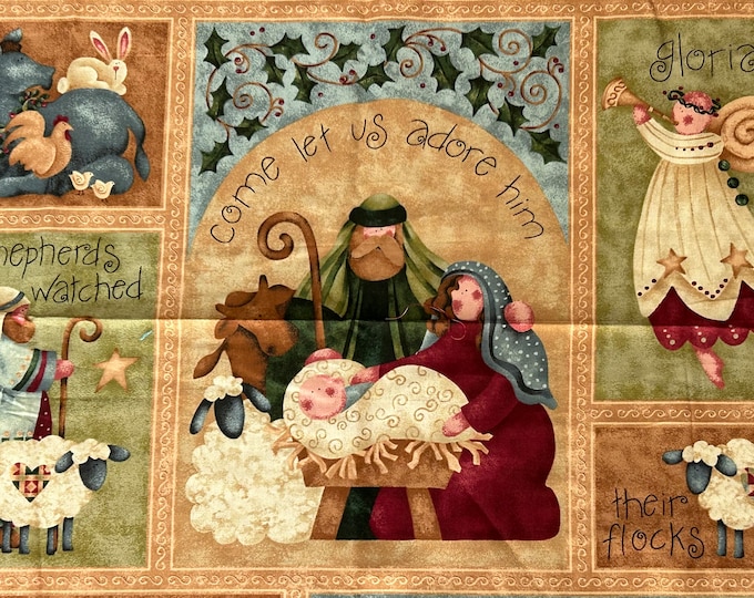 Star of Wonder Quilt Panel by Nancy Halvorsen, Christmas, Nativity ...