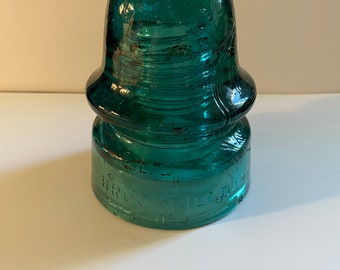 Vintage Glass Insulator Telephone Pole Insulator & Post - Etsy
