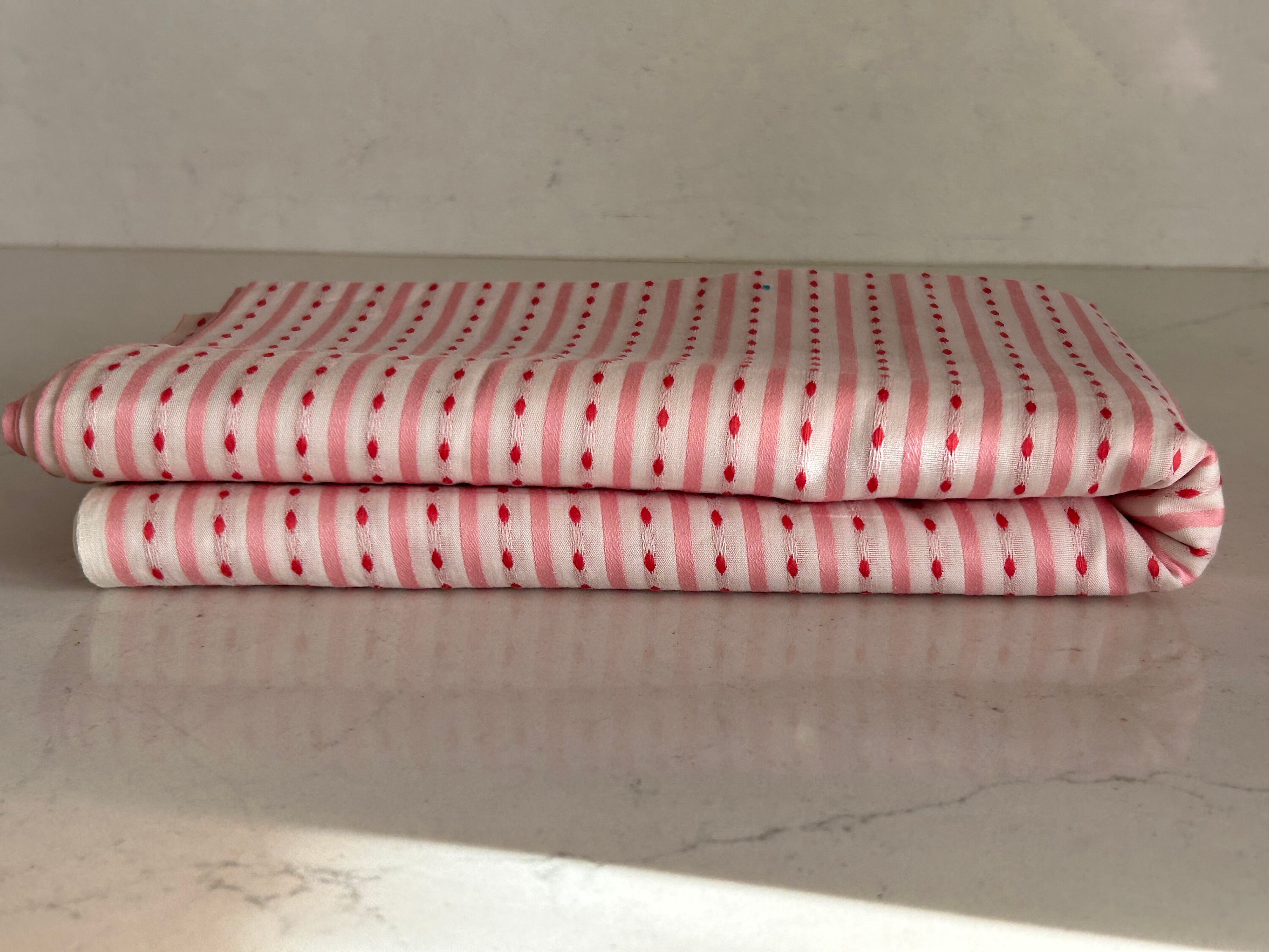 Unique Vintage Embroidered Fabric Yardage 1940 to 1950 Era - Etsy