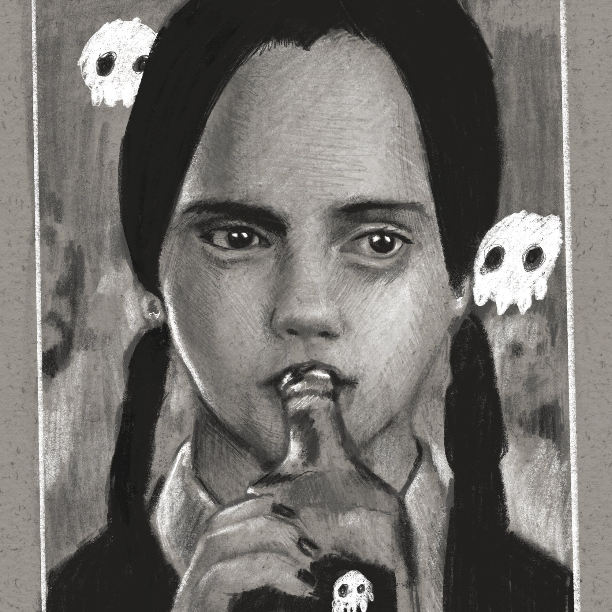 Wednesday Addams Horror Art Print - Etsy