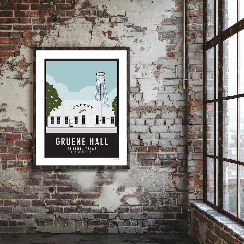 Gruene Hall Framed or Unframed Art Print - Etsy