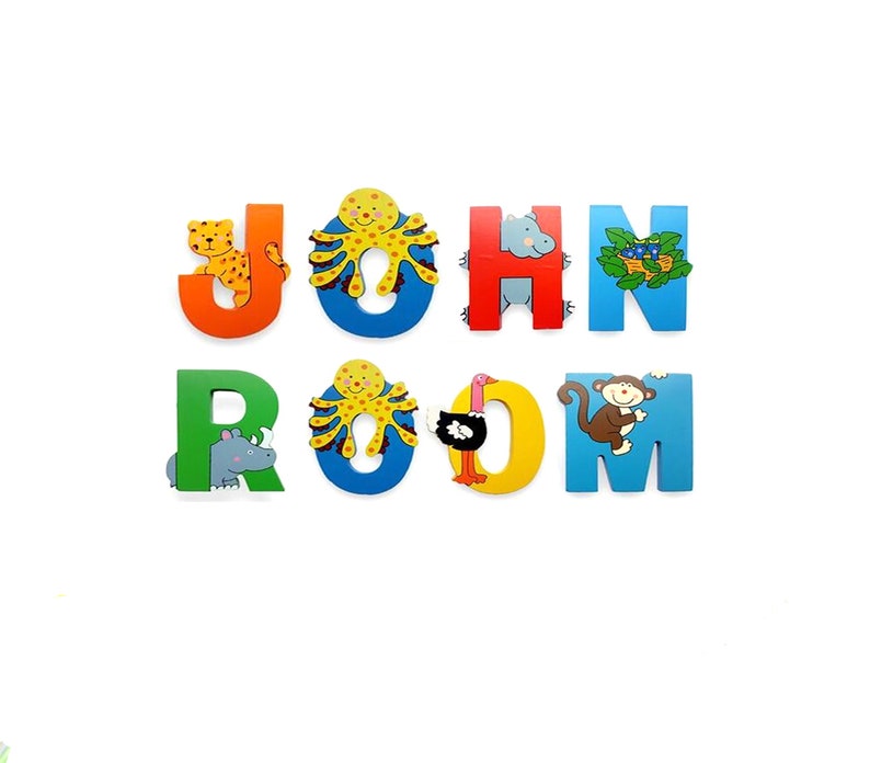 Safari Wall Nursery Decor, Jungle, Home, Kids, Animals, Children Door ...